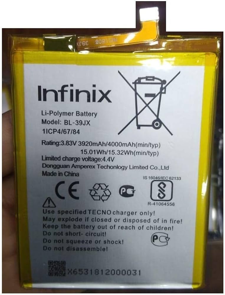 Genuine Battery BL-39JX for Infinix Hot S3X S3-X X622 BL-39JX BL39JX 4 ...
