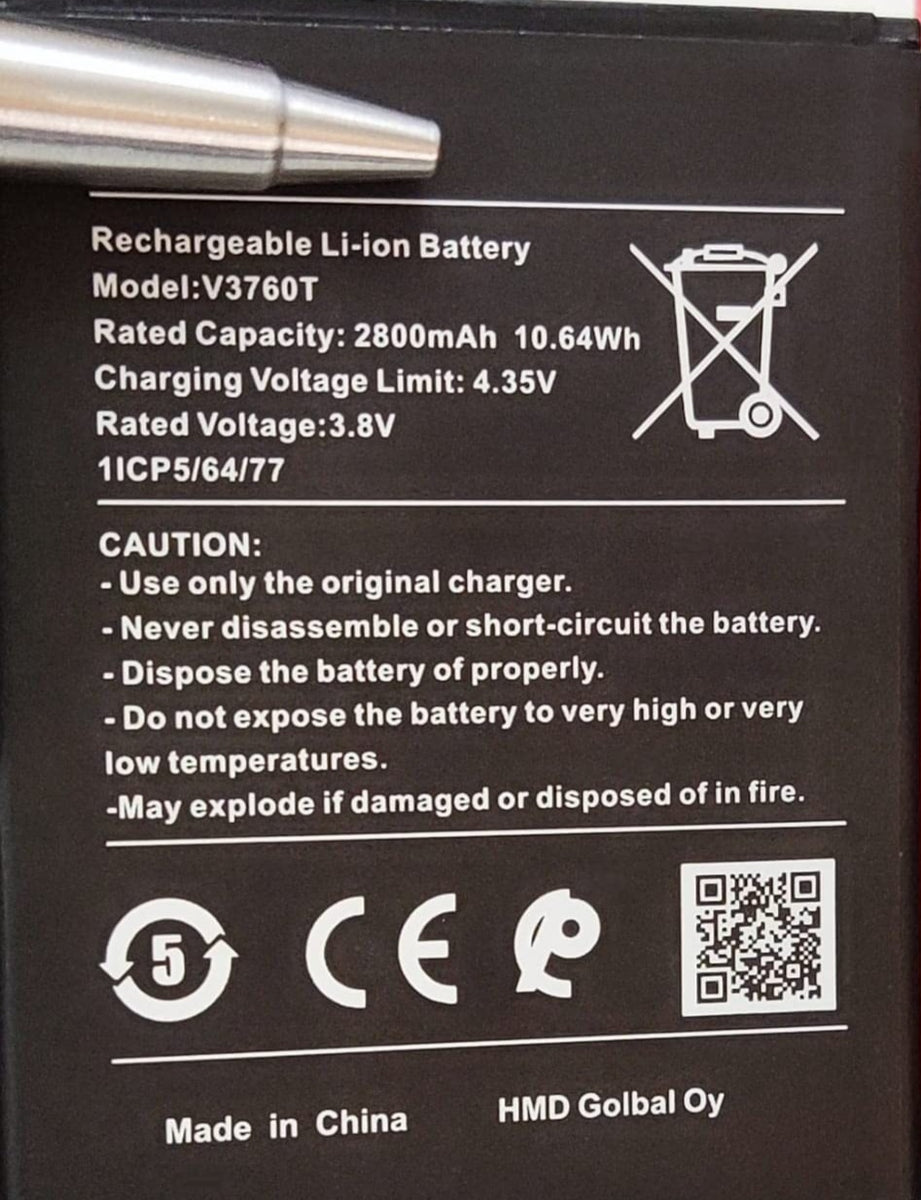 Genuine Battery V3760T for Nokia C2 2800mAh with 1 Year Warranty* – The ...