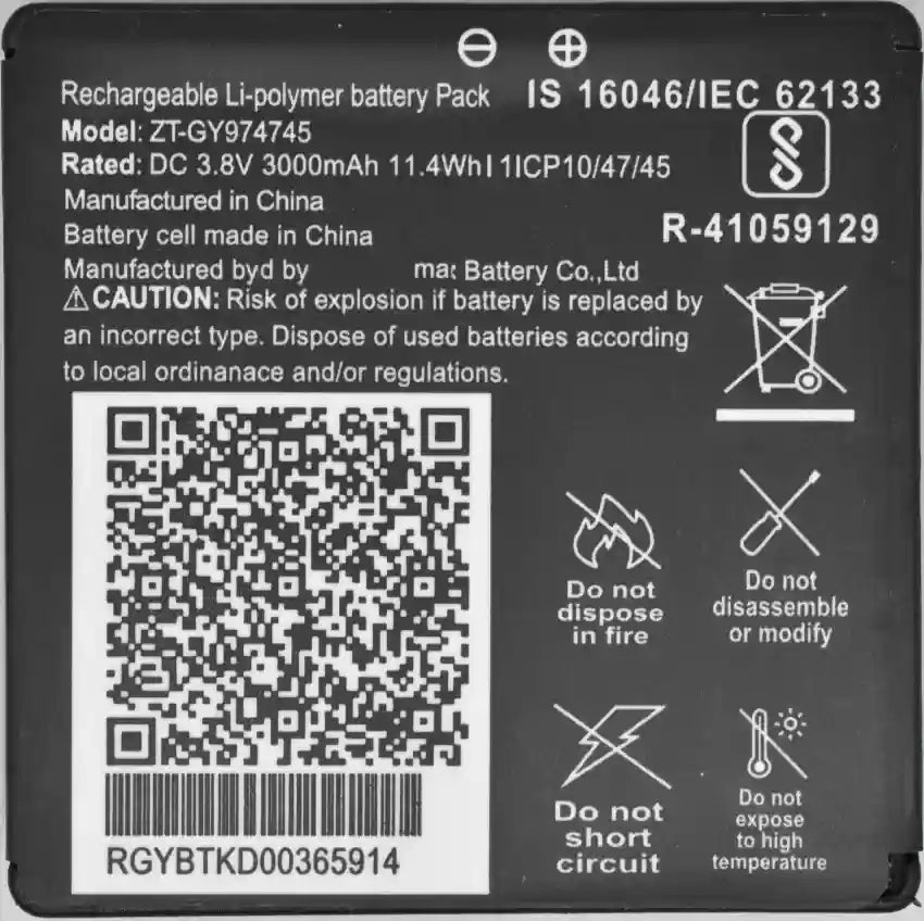 Genuine Battery ZT-GY974745 for Jio FI 6, JMR 1040, JIO WiFi 6, JIO Ro ...